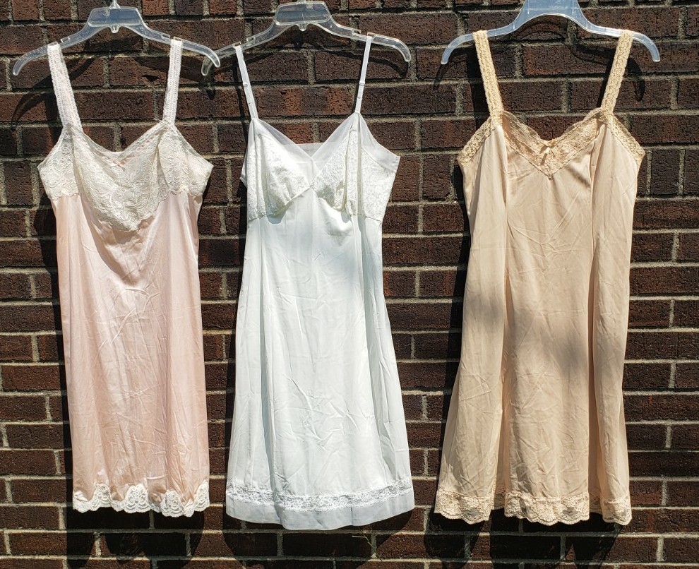 Lot of Three Vintage Full Slips Size 36 Olga Van Raal… - Gem
