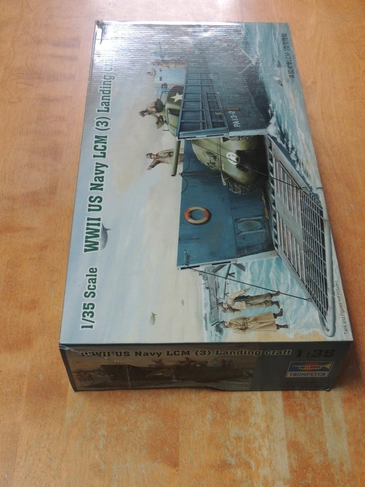Trumpeter WWII US Navy Landing Craft LCM Model Kit #347 Unbuilt Open ...
