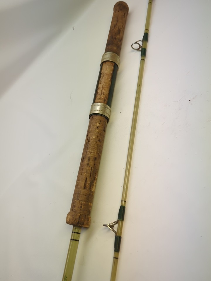 Vintage True Temper Fishing Rod Clear Green Fiberglass Two Piece | eBay