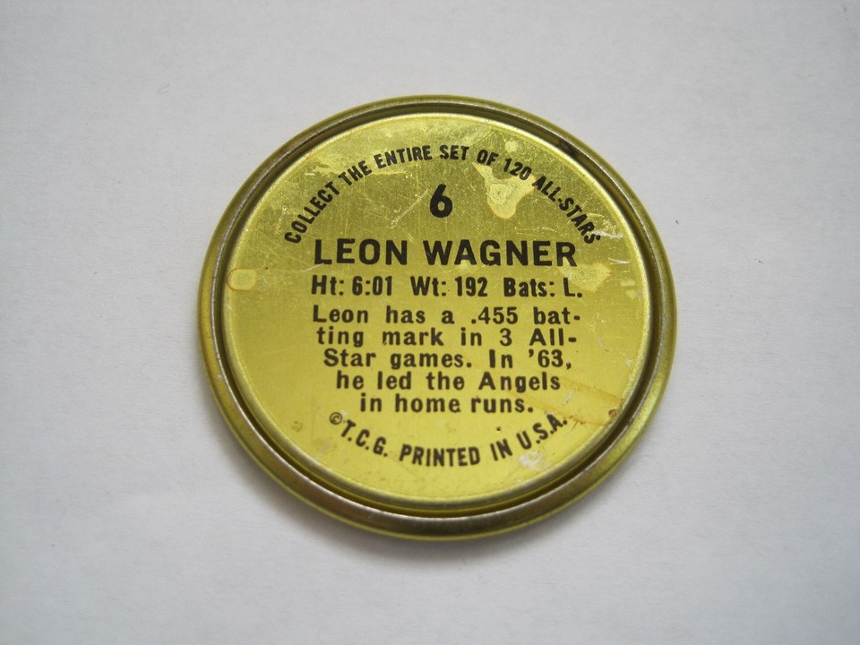 Leon Wagner Los Angeles Angels Baseball Cap All Star 1960s TCG | eBay