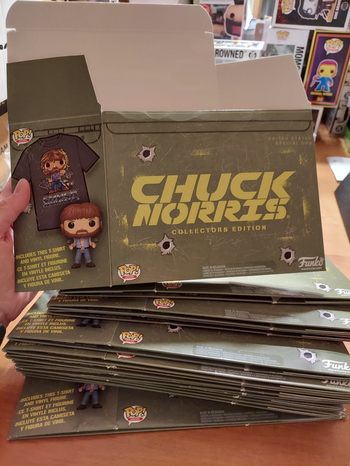 LOT OF 10 EMPTY BOXES ONLY Funko Pop Chuck Norris TARGET EXCLUSIVE READ ...