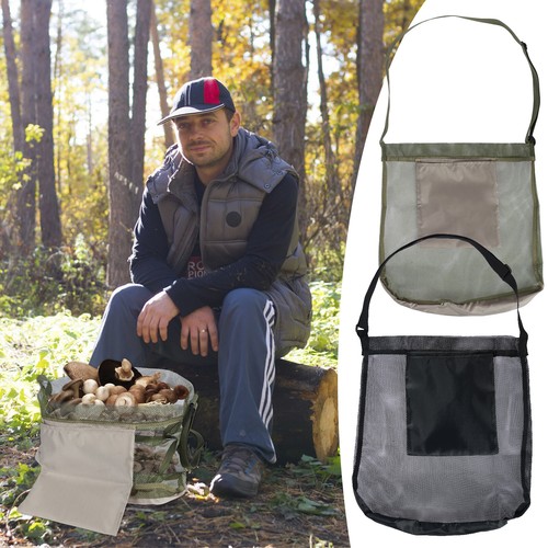 Mushroom Foraging Bag Mesh Mushroom Hunting Pouch with Adjustable ...