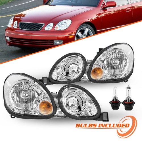 Headlights for 1998-2005 Lexus GS300 GS400 GS430 Halogen Projector ...