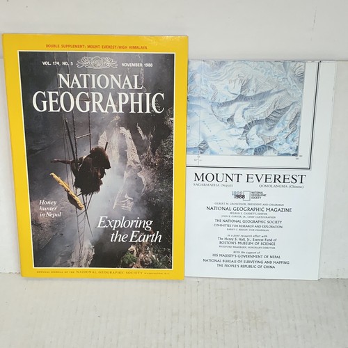 November 1978 National Geographic Magazine with Mount Everest Double ...