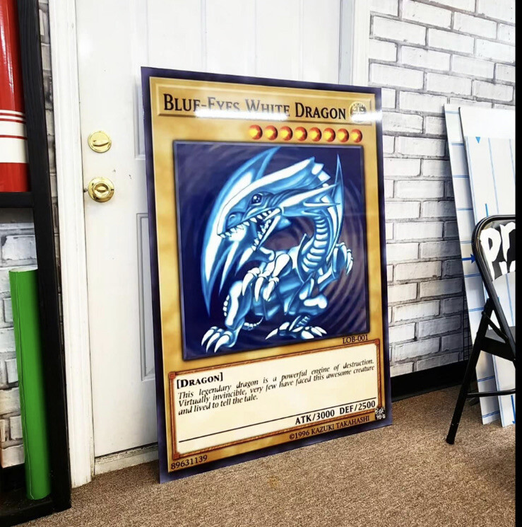 Giant Metal Yu-Gi-Oh Cards Custom 3’ X 2’ Steel TCG Poster Wall Art ...