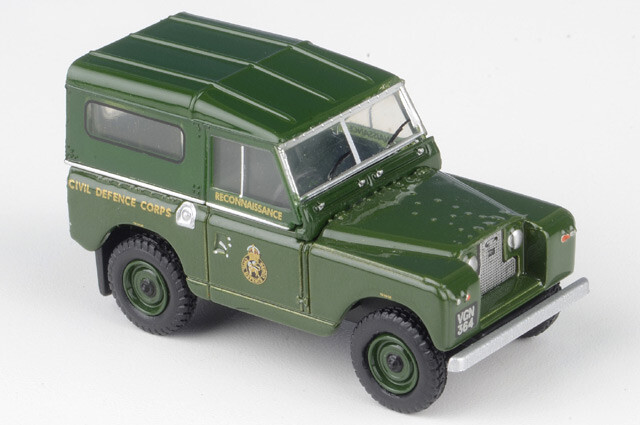 Oxford Diecast 1/76 Land Rover Series II SWB Truck Britsh Civil Defence ...