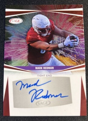 MARK REDMAN AUTO 2025 SAGE Football Low Series Louisville Cardinals RED ...