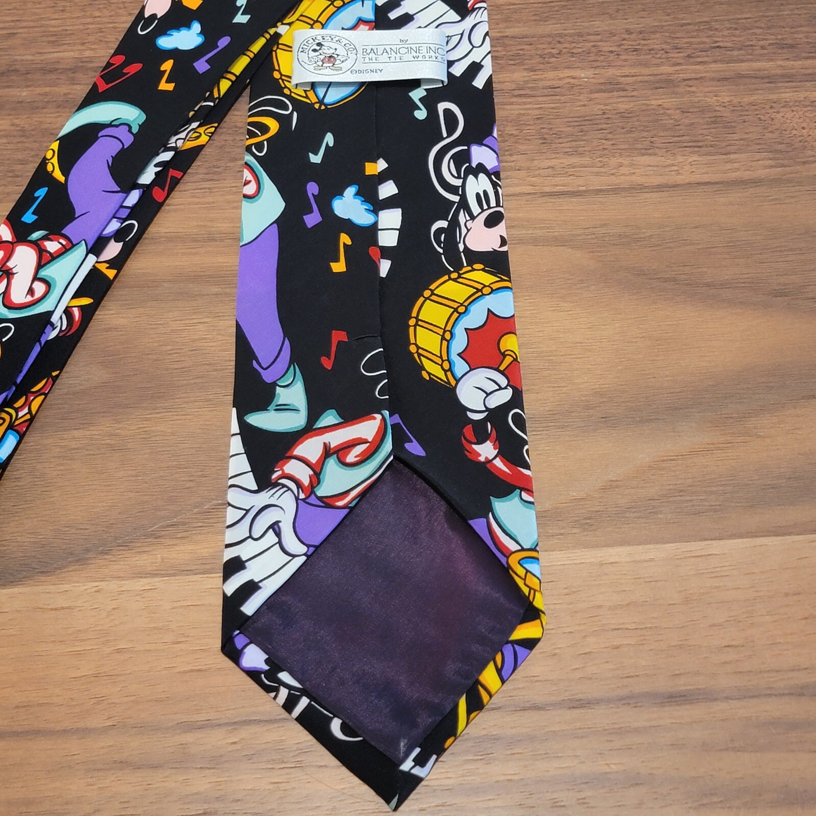 Disney Goofy Playing Instruments Balancine The Tie Works Necktie EUC ...