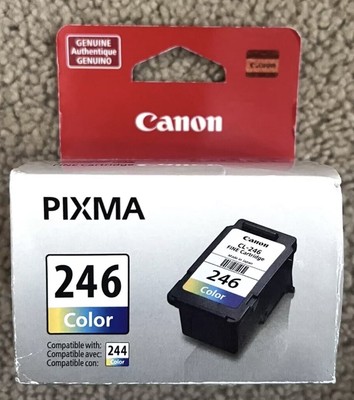 Canon 246 Color Printer Ink Cartridge CL-246 Geniune NEW Sealed in Box ...