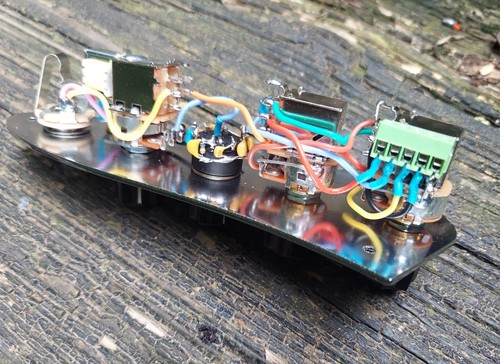 Jazz Bass Solderless Control Plate Custom KellingSound Wiring Circuit ...