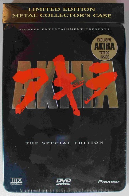 Akira (DVD, 2001, 2-Disc Set, Limited Edition Collectors Tin Special ...