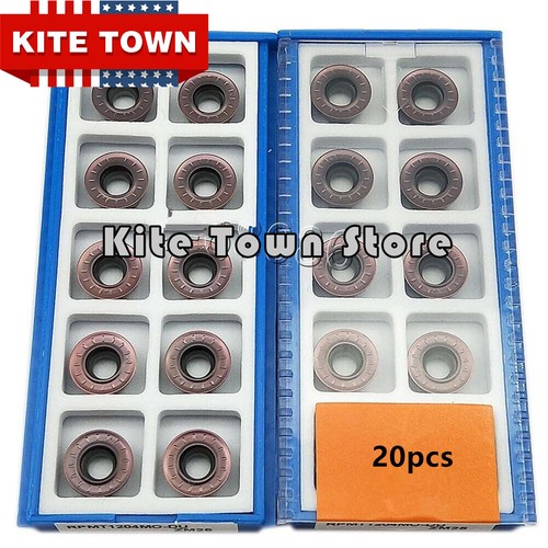20pcs RPMT1204 Round Carbide Turning Insert Milling Lathe Blades | eBay
