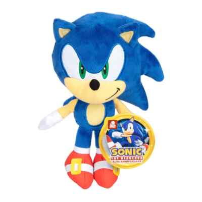 Sonic The Hedgehog 9-Inch Plush - Sonic 30th Anniversary Jakks Soft ...