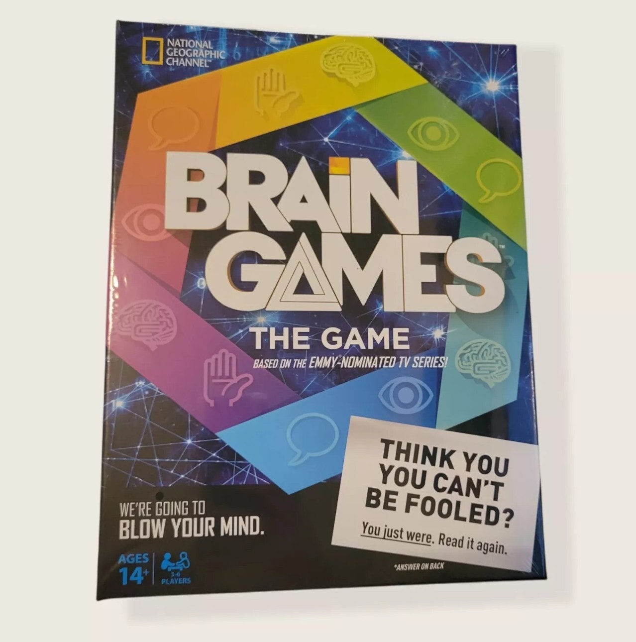 National Geographic Brain Games The Game W/ 192 Challenge Cards Ages 14 ...