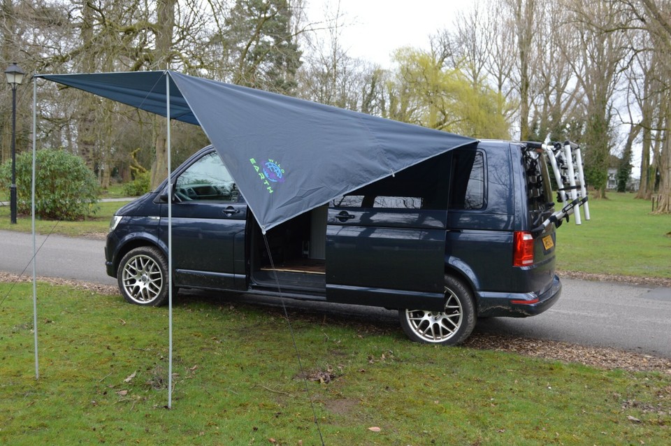 Campervan Caravan Awning sun canopy set by WILD EARTH 2.4m x 3m DARK ...