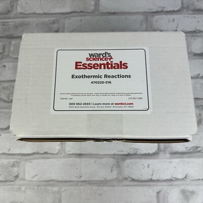 Wards Science Essentials Exothermic Reactions Chemistry Kit New 470225 ...