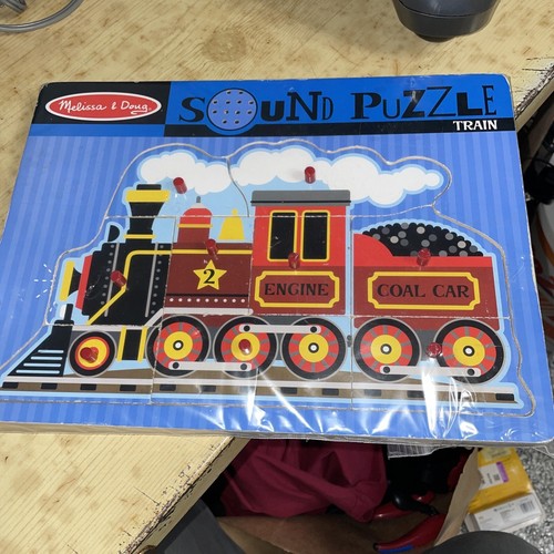 MELISSA & DOUG TRAIN SOUND PUZZLE -New Free Shipping 772007290 | eBay