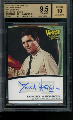 2003 Fantasy Worlds of Irwin Allen Autograph David Hedison Auto #A4 BGS ...
