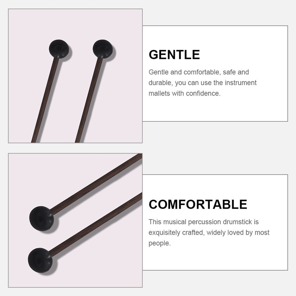 2 Pairs Musical Instrument Sticks Tongue Drum Mallets Percussion | eBay ...