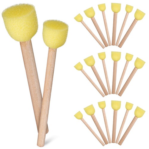 20 Pcs Graffiti Tool Student Round Sponge Paint Brush Paintbrush | eBay UK