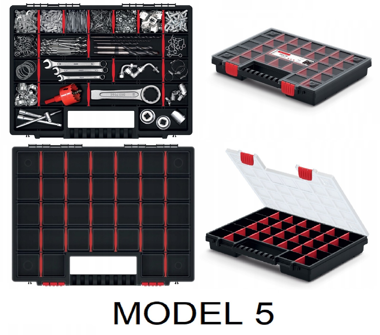 DIY Organiser STORAGE CASE Small Parts Carry Tool Box Screws Craft ...