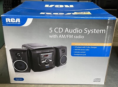 NEW RCA 5 cd Audio System With am/fm Radio stereo system Rs22162 New In ...