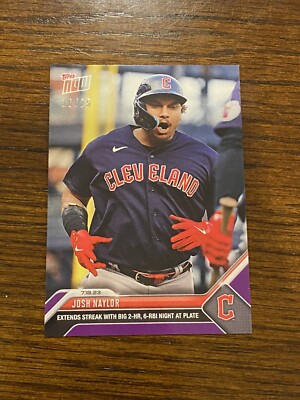 Josh Naylor Extends Streak 2 HR 6 RBI 2023 TOPPS NOW 582 Purple ...