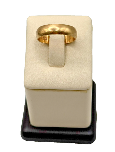 Classic Domed Gold Plated Band Ring with Smooth Finish Size 9 | eBay