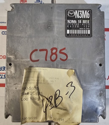 2007 2008 MAZDA RX8 AT RX-8 ECU ECM ENGINE COMPUTER N3M6 18 881E ecu | eBay