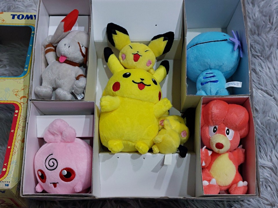 Smeargle Wooper Igglybuff Pichu Bros Magby Pokemon Tomy Plush Doll Box ...