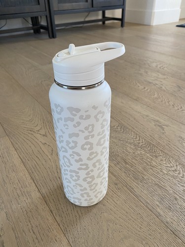 Hydropeak 40oz leopard water bottle ivory | eBay