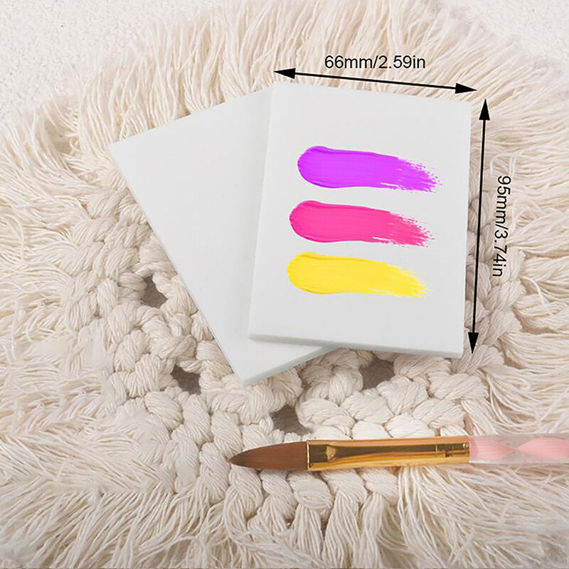 200Pcs Nail Gel Palette Art Painting Tool Disposable Color Tinting ...