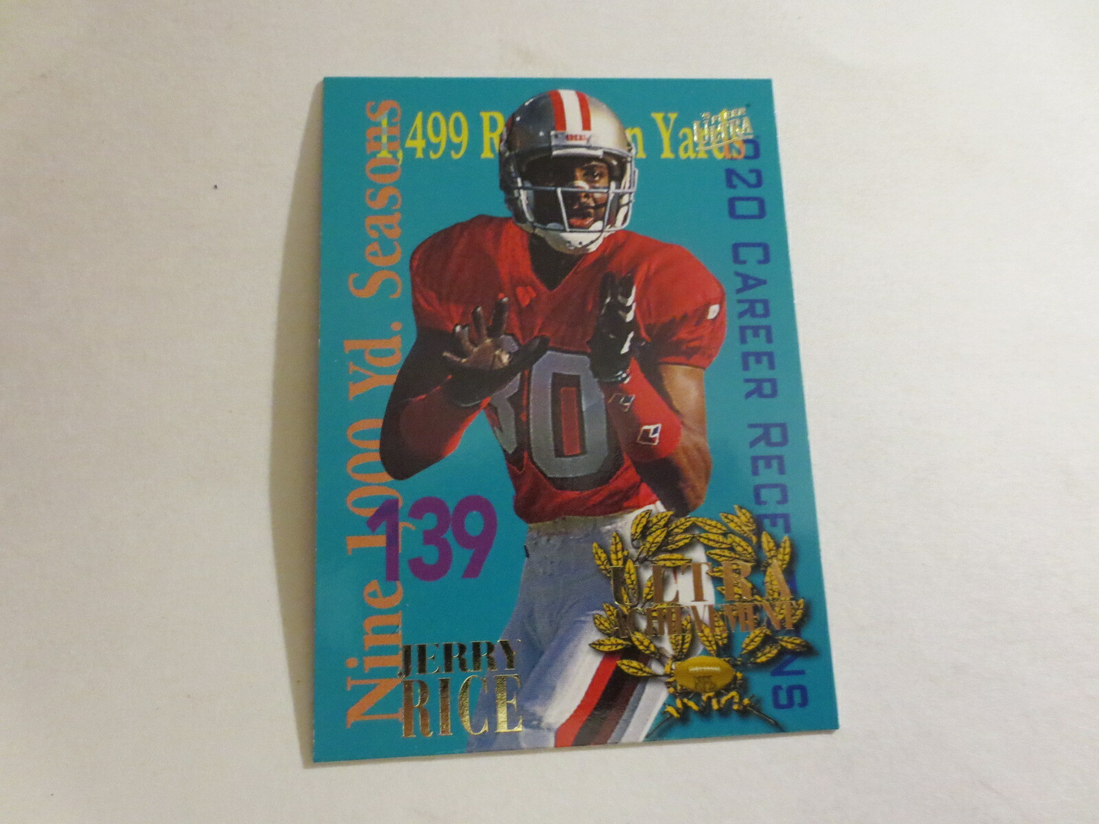 1995 Fleer Ultra Achievement Jerry Rice Card #5 of 10 | eBay