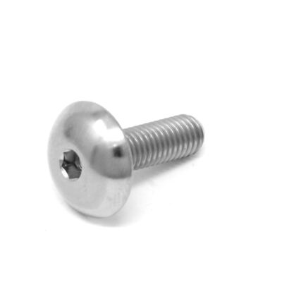 m5 x 15 Titanium Pan Dome Head Bolt Allen Screw Low Profile x 0.8 Packs ...