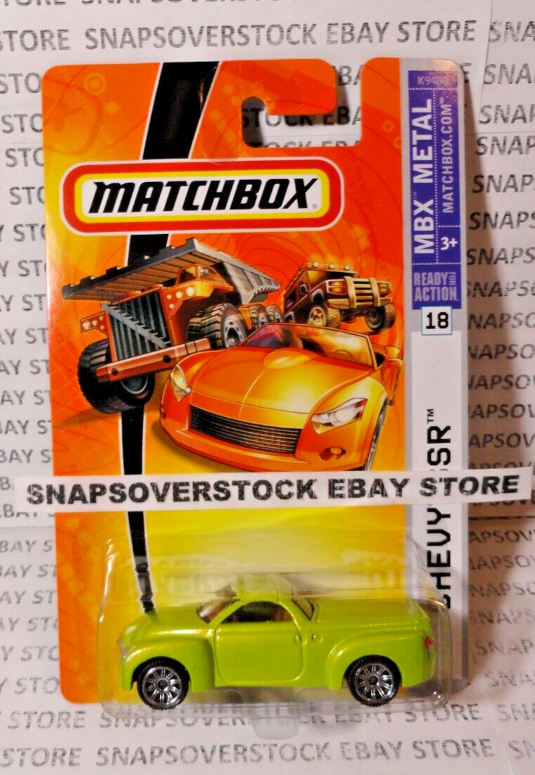 2007 MATCHBOX GREEN CHEVY SSR, MBX METAL SERIES, MBX #18, NICE & VHTF ...