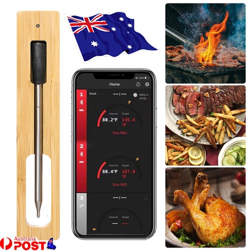 Meat Food Steak Thermometer Sensors Wireless BBQ Oven Grill bluetooth ...