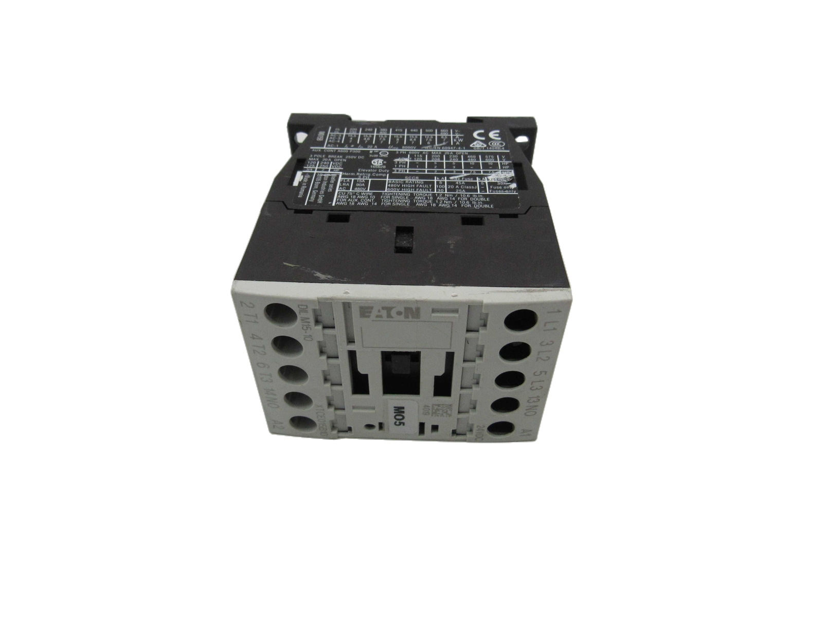 Eaton XTCE015B10 3 Pole Contactor 15 Amp for sale online | eBay