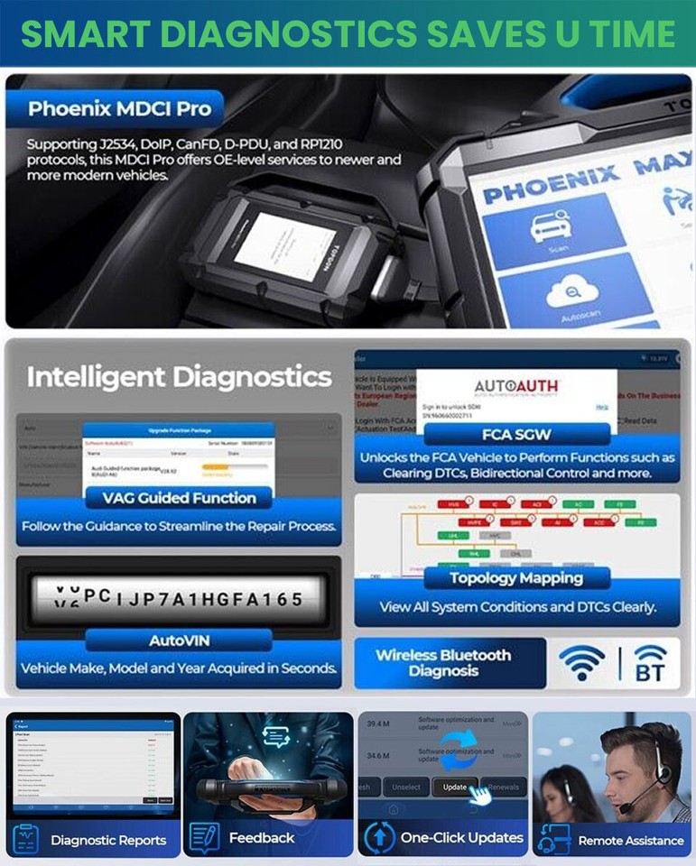 2026New TOPDON PHOENIX MAX ULTRA ADAS Diagnostic Scanner Programming ...