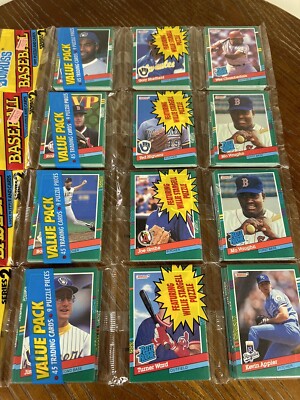 Lot Of 4 1991 Donruss Baseball Rack Packs | eBay