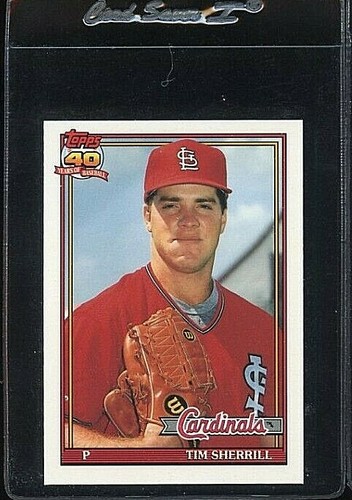 1991 TOPPS TIFFANY #769 TIM SHERRILL ROOKIE RC ST LOUIS CARDINALS | eBay