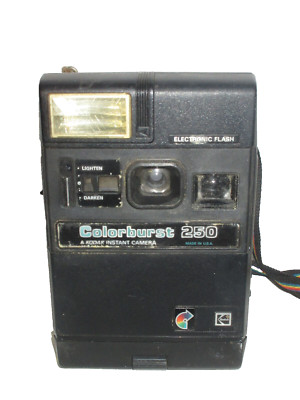 Vintage Kodak Colorburst 250 Polaroid Instant Camera Electronic Flash ...