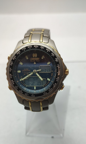 CITIZEN Eco-Drive C605-Q00567 TA Solar Tech Chronograph Titanium Men's ...