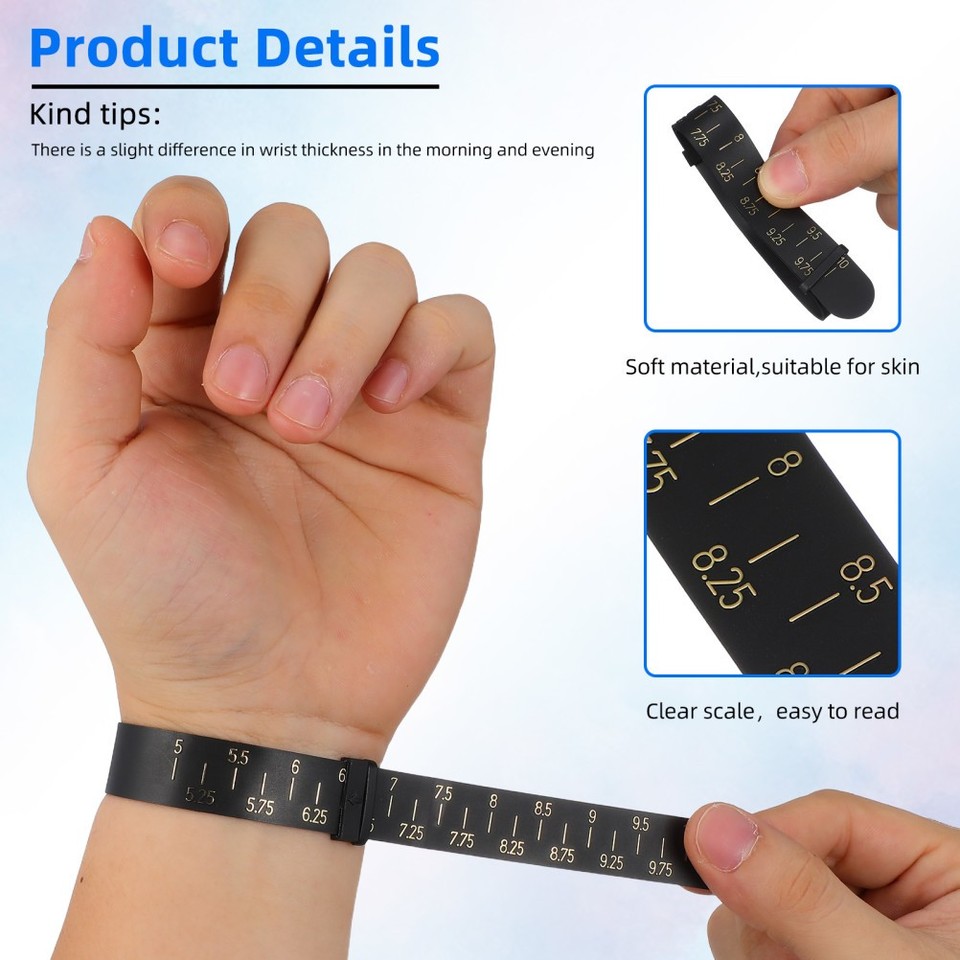 2 Count Measure Gauge for Bracelet Wrist Measurement Tool Measuring ...