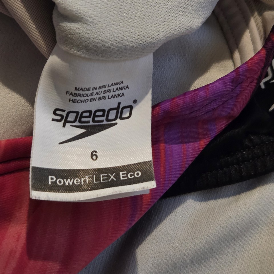 Speedo Womens PowerFLEX Eco Jet Stream Ultra Back One Piece Swimsuit ...