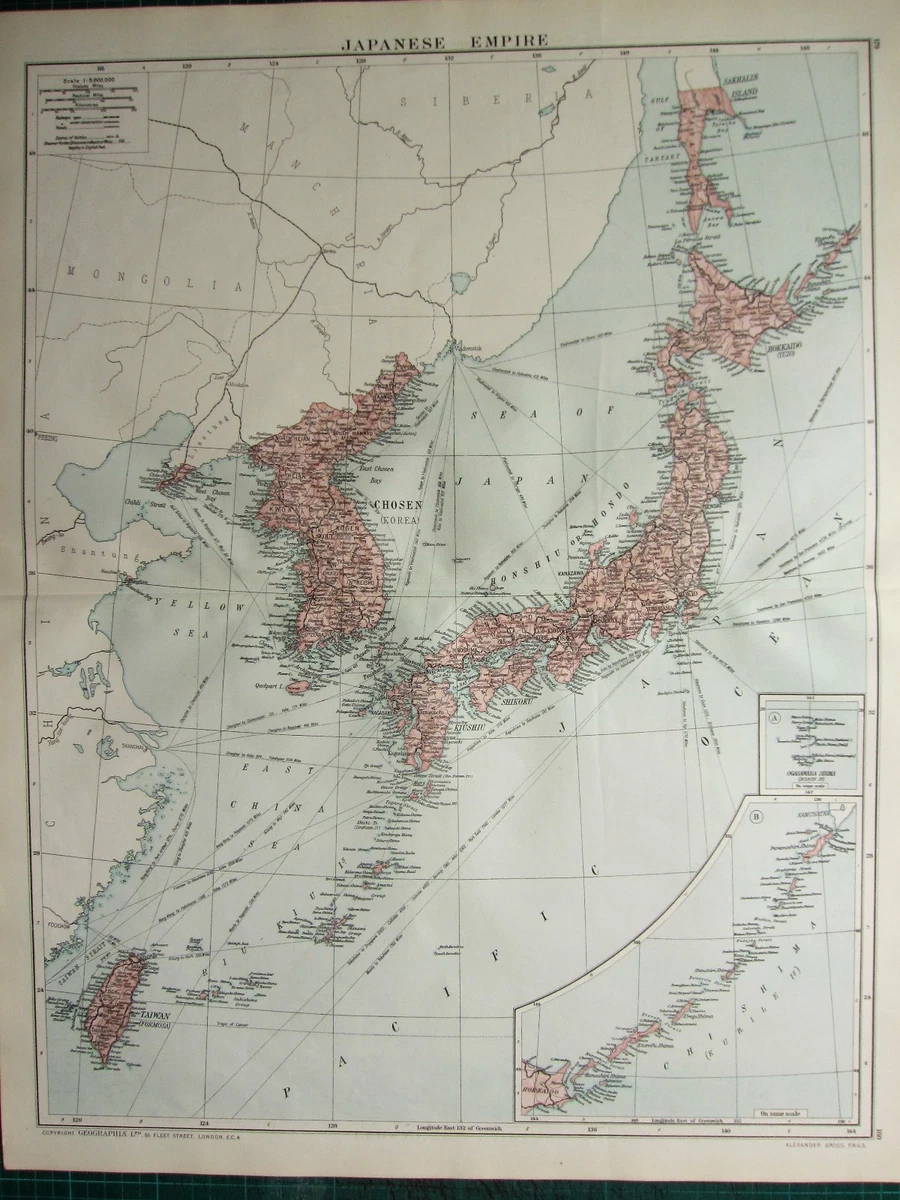 Japanese Empire Map 1919