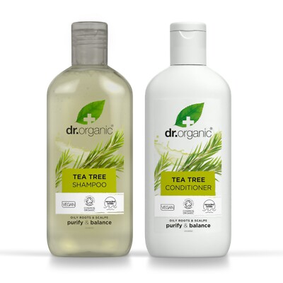Dr Organic Tea Tree Shampoo & Conditioner SAVE 20% | eBay UK