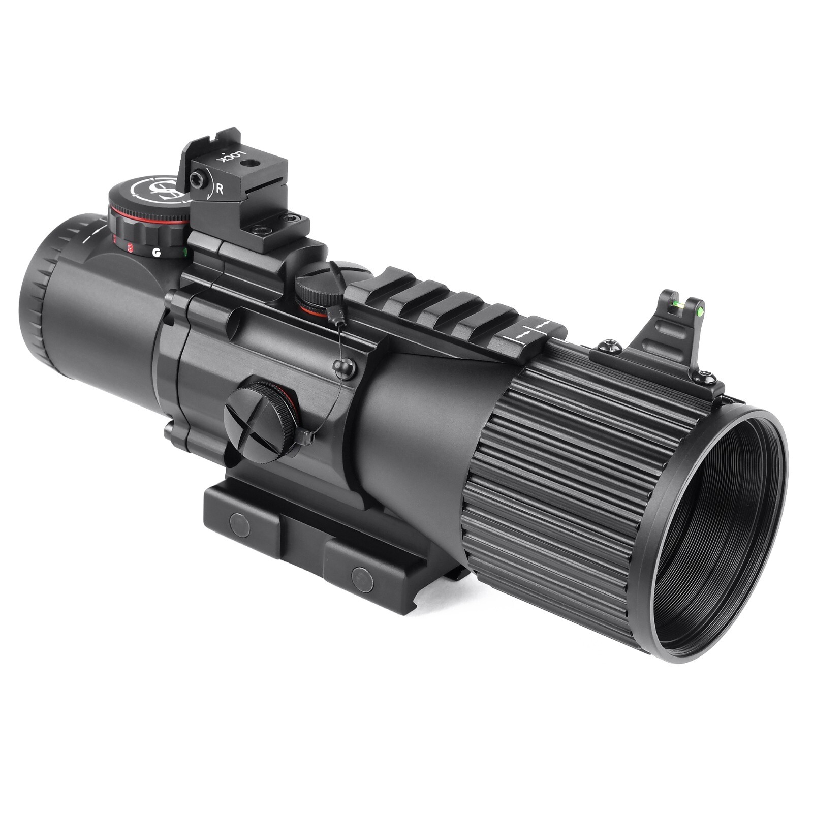 Sniper PM5X50 Prism Scope ACOG scope with Red/ Green Illuminated ...