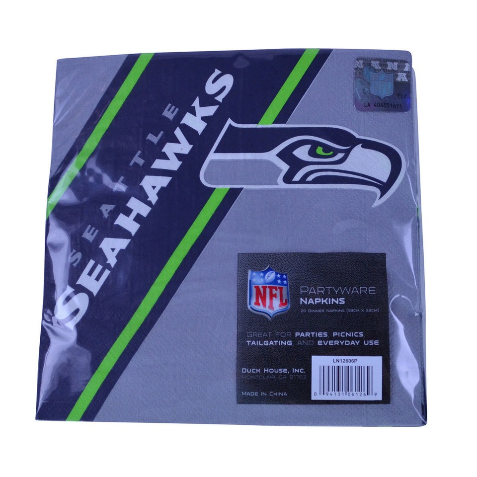 New NFL Seattle Seahawks 20pcs Dinners Napkins Partyware Party Supplies ...
