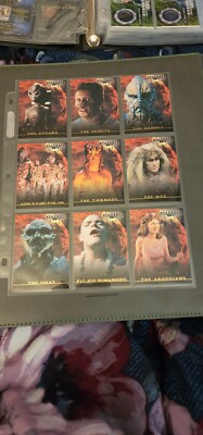 2001 STARGATE SG-1 Complete ALIENS Chase Insert CARD SET X1 - X9 NM/MT ...