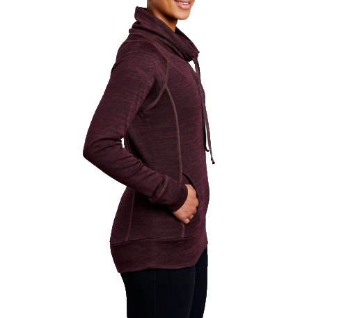 KUHL Sweatshirt Womens Small Purple Lea Pullover Cowl Turtleneck | eBay